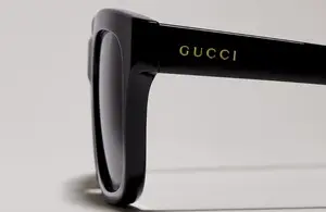 Gucci Low Nose Bridge Fit Rectangular Sunglasses