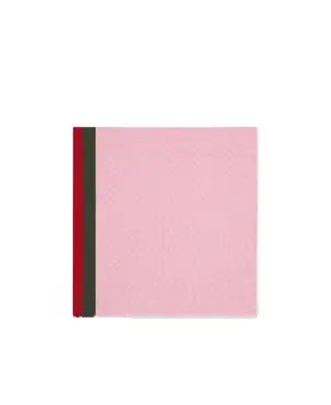 Gucci Gg Monogrammed Web-stripe Scarf