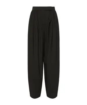 Sportmax Pleated Casual Pants - Black