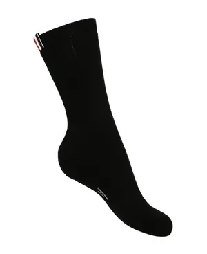 Thom Browne 4 Bar Logo Detailed Socks - Black