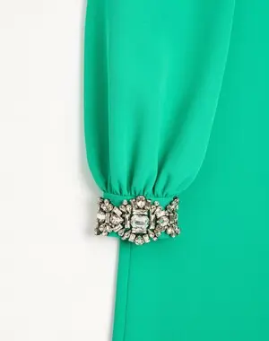 Valentino Garavani Embellished Long Sleeve Maxi Dress