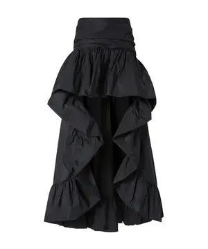 Pinko Ruffled Asymmetrical Skirt - Black