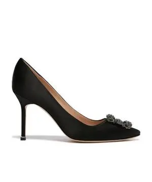 Manolo Blahnik Hangisi High Heels - Black