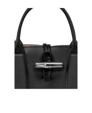 Longchamp Roseau Small Top Handle Bag With Removable Shoulder Strap - Black