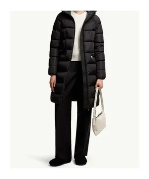 Moncler Avocette Hooded Long Down Jacket