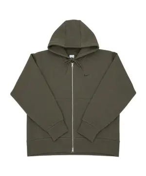Nike Logo-embroidered Zip-up Hoodie
