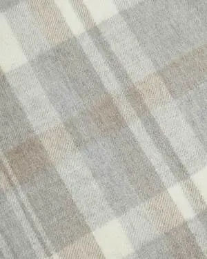 Max Mara Checkered Fringed Scarf