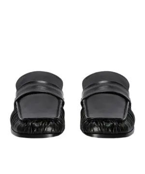 JIL SANDER Squared Toe Nappa Leather Mules