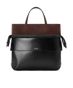 Loewe Small Switch Tote Bag - Black/espresso