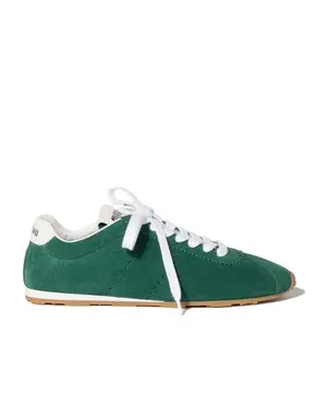 Miu Miu Plume Suede Sneakers - Oleander