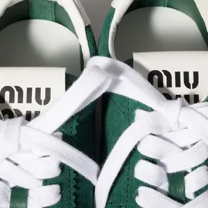 Miu Miu Plume Suede Sneakers