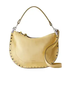 Isabel Marant Étoile Studded Suede Shoulder Bag - Nude