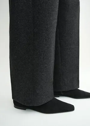 TOTEME Zipped Suede Pointed-toe Boots