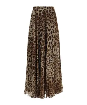 Dolce & Gabbana Leo-print Chiffon Skirt - No