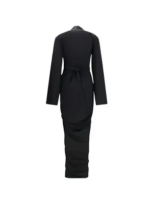 Rick Owens Wrap Draped Long Dress