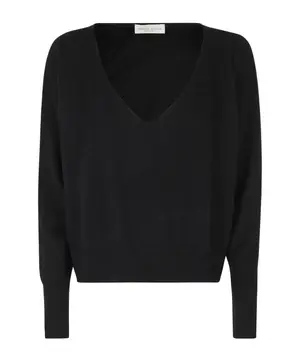 ROBERTO COLLINA V-neck Sweater - Black