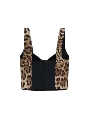 Dolce & Gabbana Dolce Gabbana Cropped Bustier Top