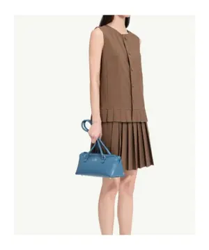 MAISON MARGIELA Pleated Wool Blend Sleeveless Top