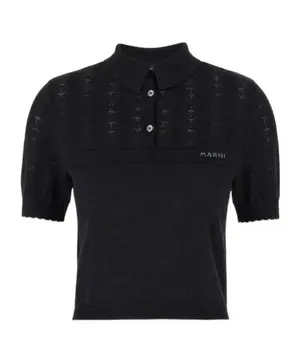 Marni Short-sleeved Polo Shirt - Black