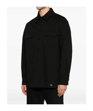 Valentino Garavani Button-up Gabardine Shirt Jacket