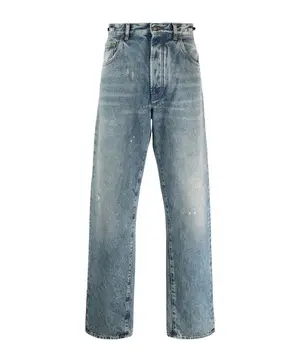 DARKPARK Logo-patch Straight-leg Jeans - Blue