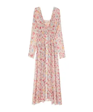 GANNI Floral Silk Dress - No