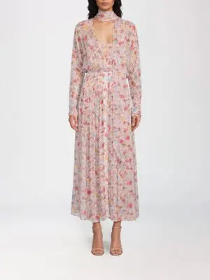 GANNI Floral Silk Dress