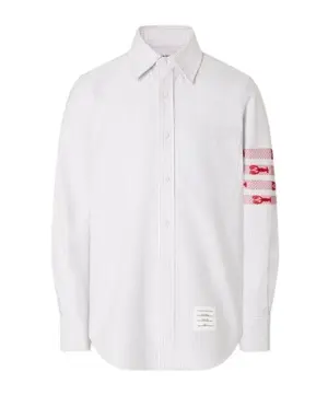 Thom Browne 4-bar Lobster-embroidered Shirt