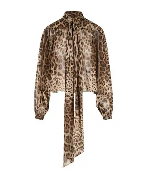 Dolce & Gabbana Dolce Gabbana Leopard Printed Shirt - No
