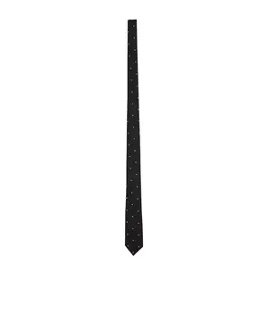 TOM FORD Polka-dot Neck Tie - Black