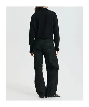 Cecilie Bahnsen Long Sleeve V-neck Knitwear With Asymmetrical Cuffs