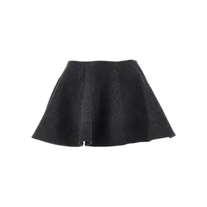 GANNI Flared A-line Skirt - Phantom Black