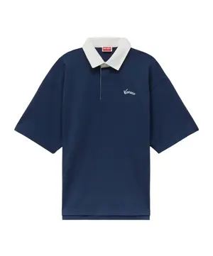 Kenzo Varsity' Relax Polo In Heavy Cotton