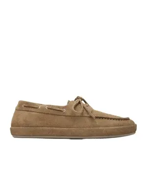 Marsèll Suede Boat Shoes - Stone