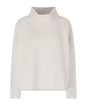 ROBERTO COLLINA Long-sleeve Crop Sweater - Meringa