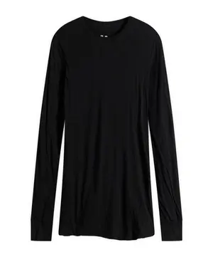 Rick Owens Long Sleeve Crewneck Top - Black