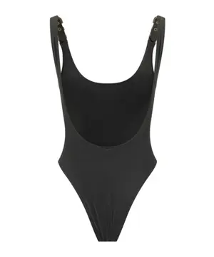 Versace Sleeveless One-piece Swimsuit With Round Neck
