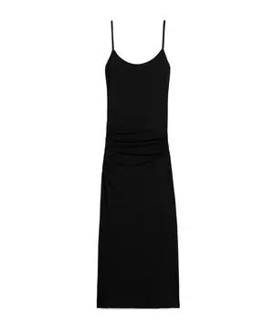 TOTEME Draped Slip Dress - Black