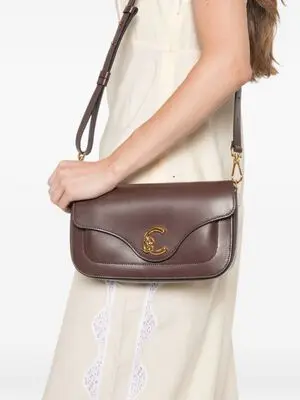 COCCINELLE Logo-plaque Leather Shoulder Bag