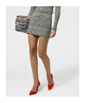 Missoni Chevron Viscose-blend Mini Skirt With Sequins