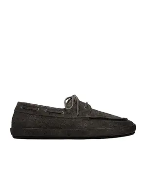 Marsèll Scatopelle Suede Boat Shoes - Black