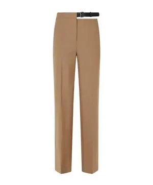 SEMICOUTURE Straight-leg Casual Trousers - Cammello