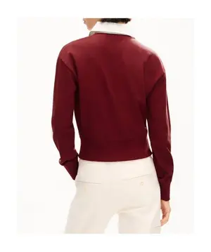 Kenzo Varsity' Embroidered Long Sleeve Polo In Heavy Cotton