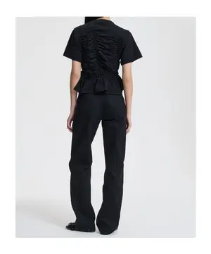 Cecilie Bahnsen Short Sleeve Ruffled T-shirt