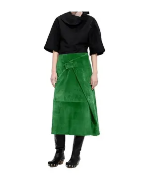 Bottega Veneta Zipper Skirt - Grass Green