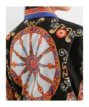 Dolce & Gabbana Carretto-print Cotton Poplin Shirt - Multi-color