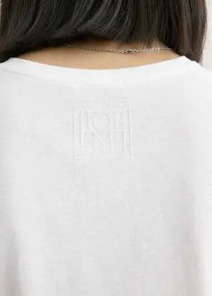 TOTEME Crewneck Short-sleeved T-shirt With Decorative Stitching