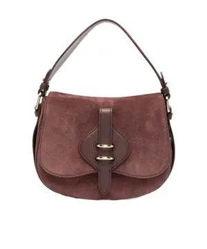 COCCINELLE Flap Saddle Shoulder Bag - Berry