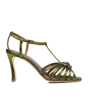 Manolo Blahnik Open-toe High-heeled Sandals - Green