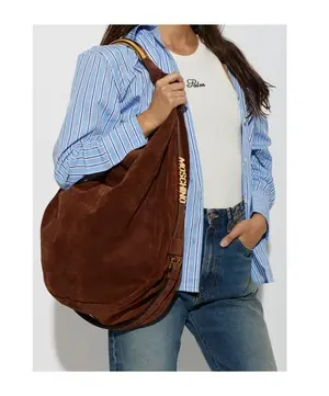 Moschino Suede Shoulder Bag
